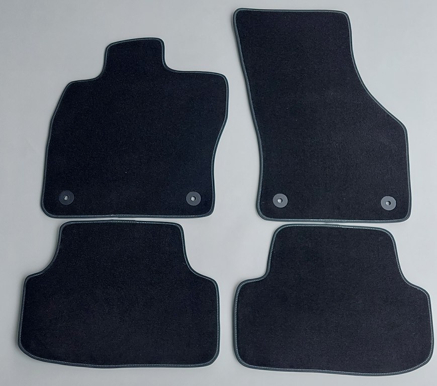 AKS LINE Patosnice Standard Tepih Dacia Dokker from 02/2013/ Lodgy from 05/2012 front 2-Piece antracit