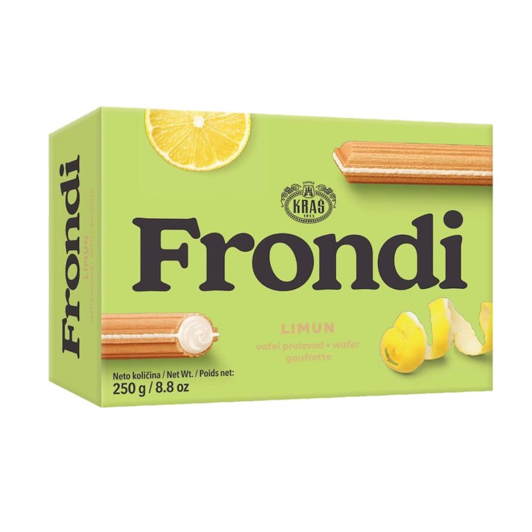 Kraš vafl frondi maxi limun 250g kraš