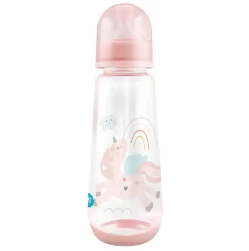 ELFI Plastična flašica Super Clear 250 ml roze