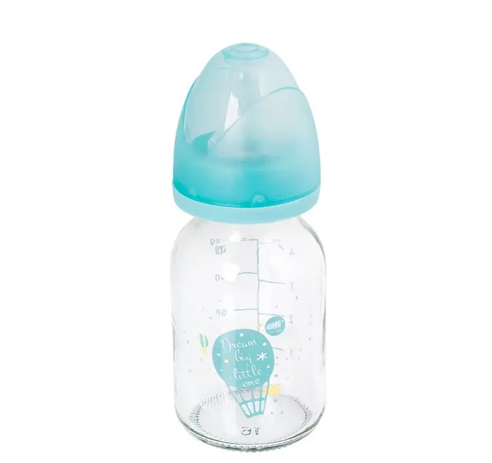 ELFI Staklena flašica SWEET BABY 120 ml plava