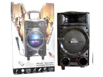 Bluetooth zvucnik karaoke BiNKO BK-800 sa bezicnim mikrofono