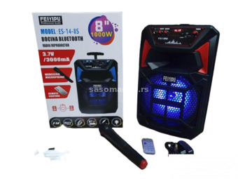 Veliki Karaoke Bluetooth Zvucnik + Bezicni Mikrofon