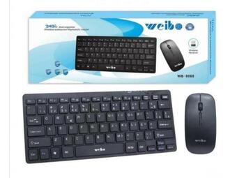 Bežična tastatura + miš Weibo WB 8066 crna