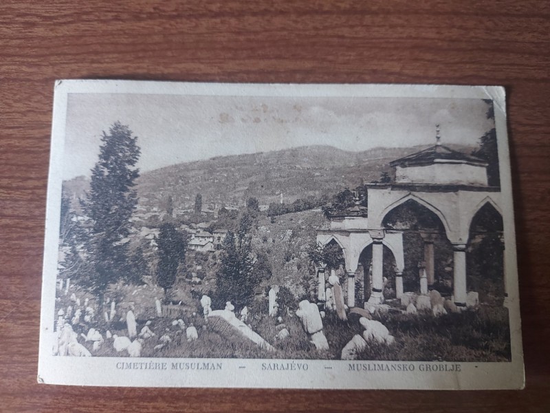 Stara razglednica –Muslimansko groblje Sarajevo 1930