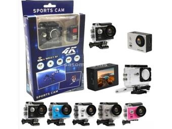 Sportska vodootporna kamera 4K sa daljinskim crna