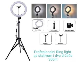 Ring light 30cm sa dva držača za telefon