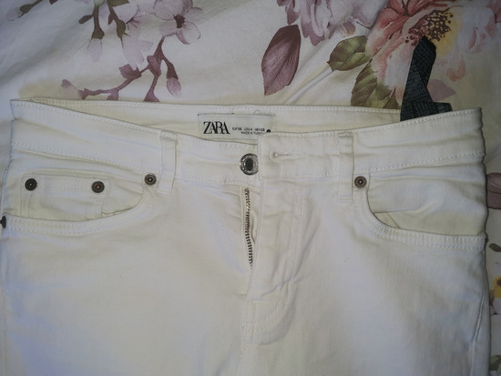 Zara NOVE skinny high waist bele farmerke %%%1000