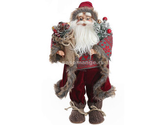 Deda Mraz Figura Visine 45 cm Deco Santa Red