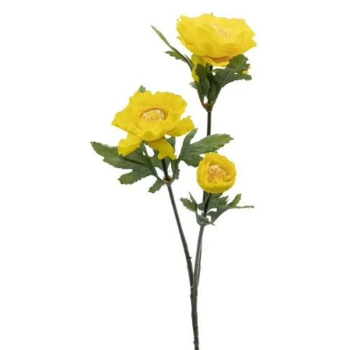 Veštački cvet ljutić 58cm, žuti
