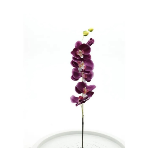 Veštački cvet orhideja 81cm, bordo