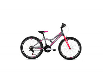 Bicikl Capriolo Mtb diavolo 400 24" 18HT sivo-pink 13" (920303-13)