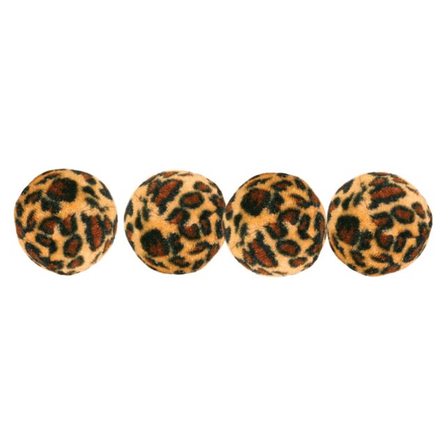 Trixie Cat loptice leopard 4kom