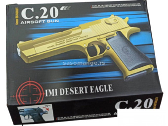 Airsoft pištolj C20 -DESERT EAGLE metalni pištolj na kuglice