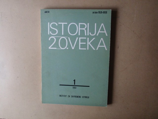 ISTORIJA 20 VEKA  1 / 1983