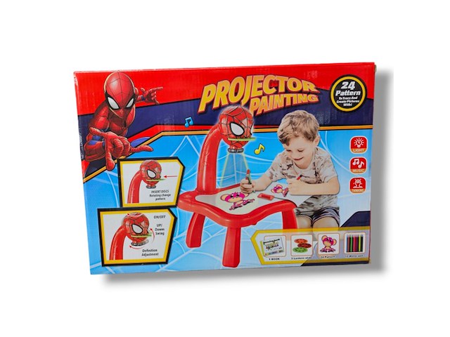 Projektor stočić za crtanje Spiderman NAJNOVIJI  MODEL
