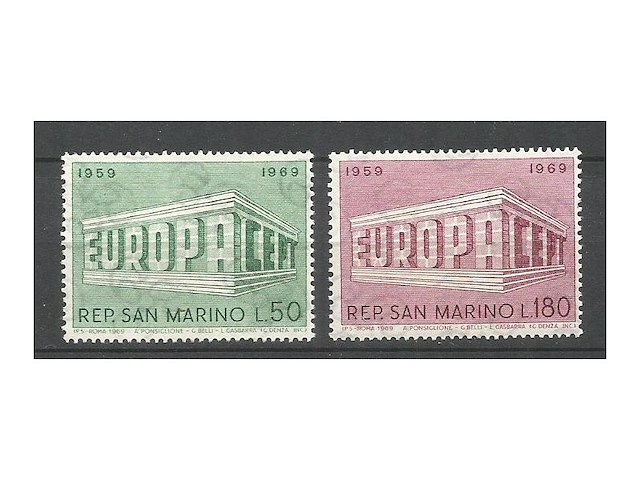 San Marino 1969. EVROPA CEPT cista serija