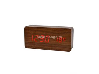 Digitalni drveni alarm sat