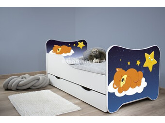 Dečiji krevet 160x80 cm happy kitty+fioka SLEEPING TEDDY ( 7451 )