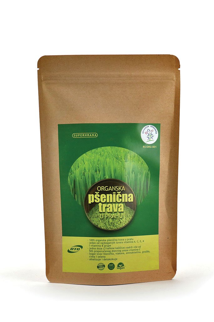 PŠENIČNA TRAVA (Triticum aestivum) U PRAHU ORGANIC, DTC 100G