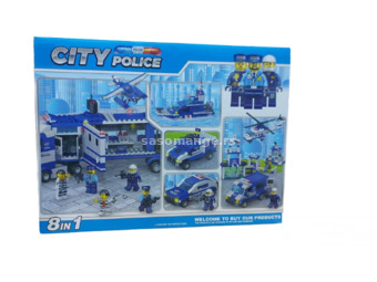 LEGO policijski grad 8 u 1 1186 delova