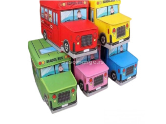 Autobus-Kutija za igracke tabure za decu 2u1