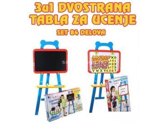 3u1 dvostrana tabla za učenje Learning easel