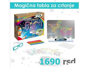 3D magična tabla za crtanje Magic drawing board 3D