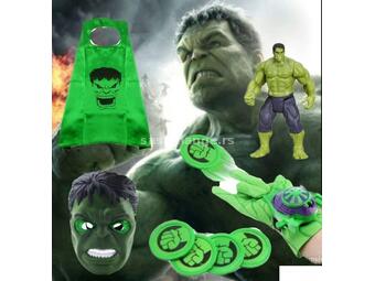 Hulk kostim sa plaštom i igračkom