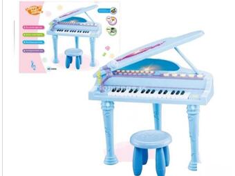 Klavir sa stolicom plavi