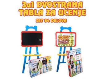 3u1 dvostrana tabla za učenje Learning easel