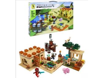 Minecraft kocke za decu, lego selo Minecraft Kockice Minekra