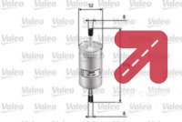 Filter za gorivo VALEO 587020 - FORD FOCUS 1.8