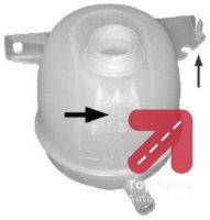 Rezervoar za vodu, hladnjak Metalcaucho 03567 - CLIO 2 1.5 dCi