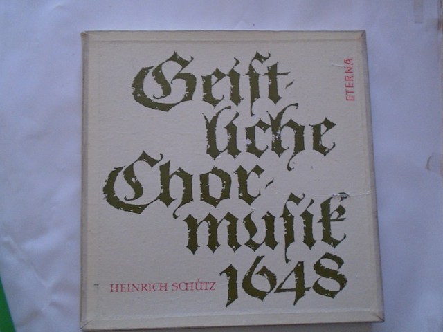 Geistliche chormusik, 3 LP, Duhovna horska muzika