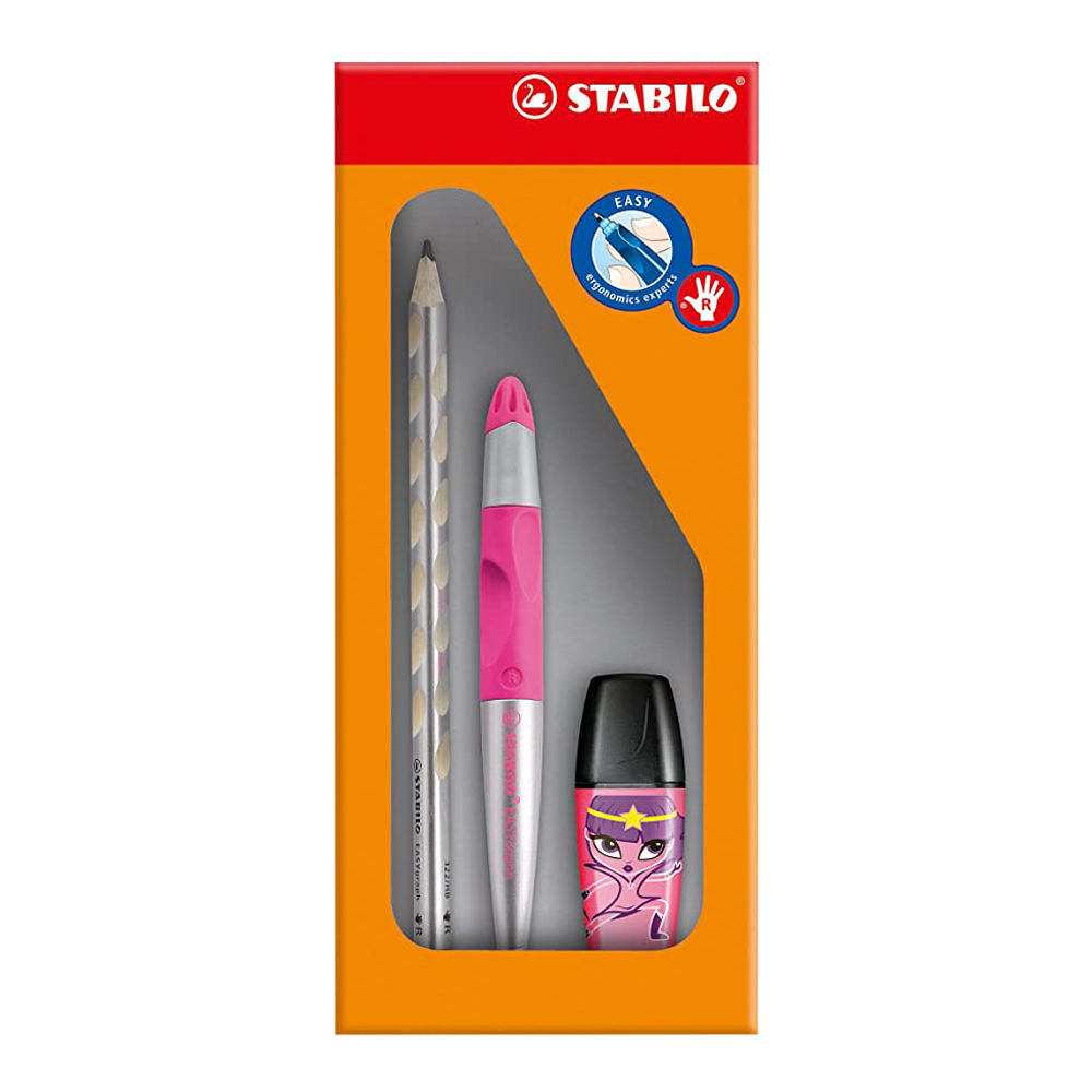 School set EASY za levoruke pink STABILO