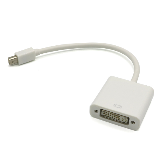 Adapter Mini DisplayPort M na DVI F beli