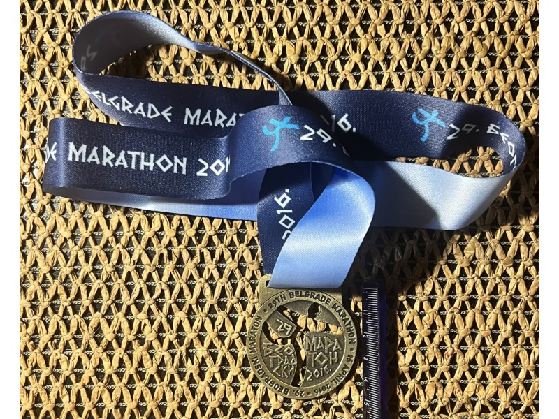 Beogradski maraton 2016.g. medalja sport