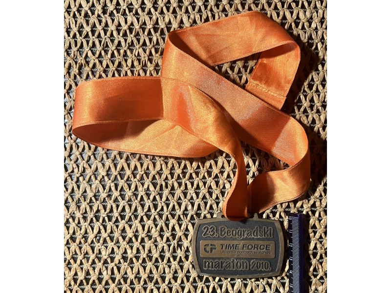 Beogradski maraton 2010.g. medalja sport