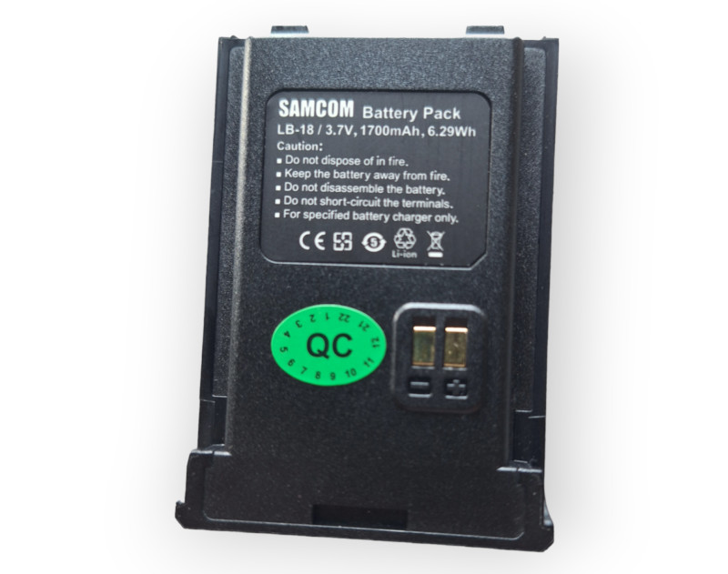 Battery pack za Samcom FT-18, FT-18S, Lithium-ion, 1700mAh