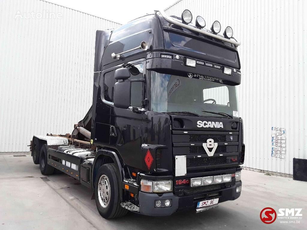 Scania 164 480 Topline vozilo za prevoz kontejnera