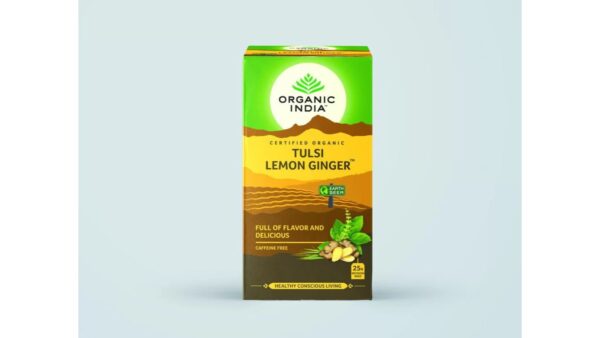Organic India Čaj – Tulsi Lemon Gigner