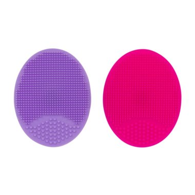 Set silikonskih četki za piling lica CALA pink i ljubičasta