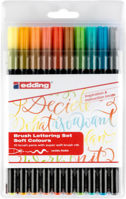 Edding brush flomasteri E-1340, 1-3 mm, set 1/10 sortirano ( 08L1340Q10 )