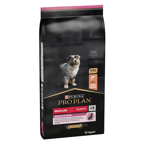 Pro plan Dog Medium Puppy Sensitive Skin Losos 12kg