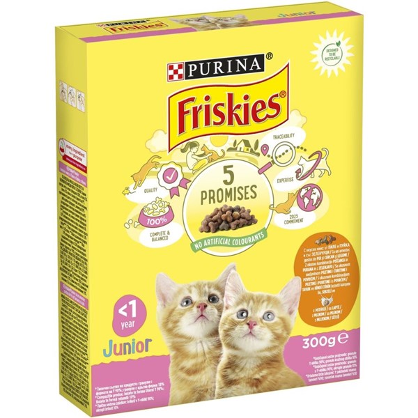 FRISKIES Briketi za mačiće JUNIOR Piletina, Mleko i Povrće