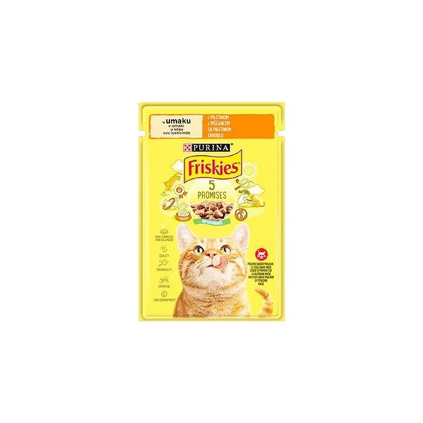 FRISKIES Kesica za mačke Adult Piletina u sosu 85g