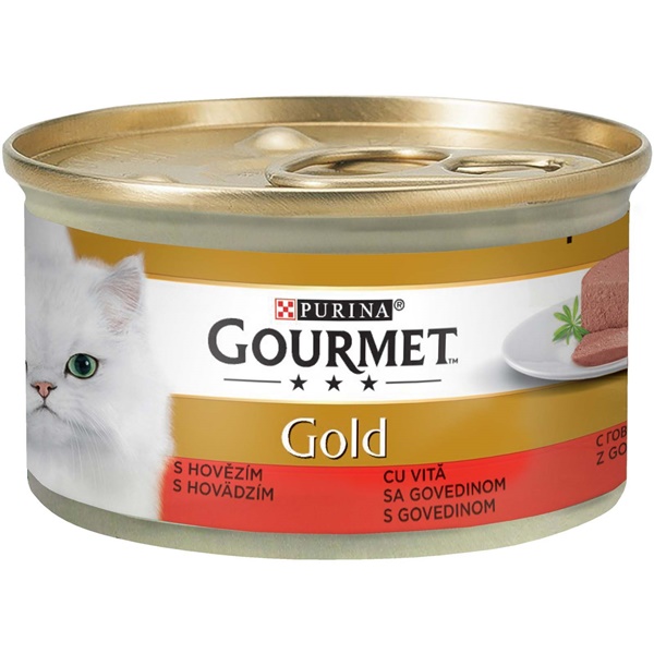 GOURMET Gold Konzerva za mačke Govedina mousse 85g