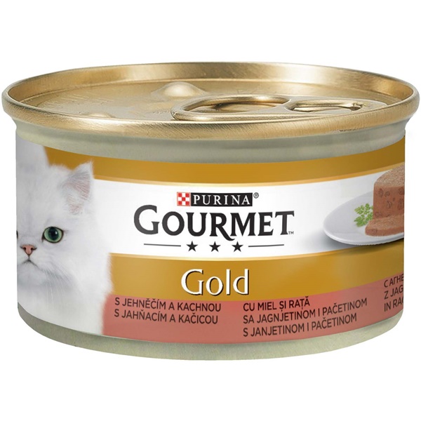 GOURMET Gold Konzerva za mačke Jagnjetina i Pačetina pate 85g