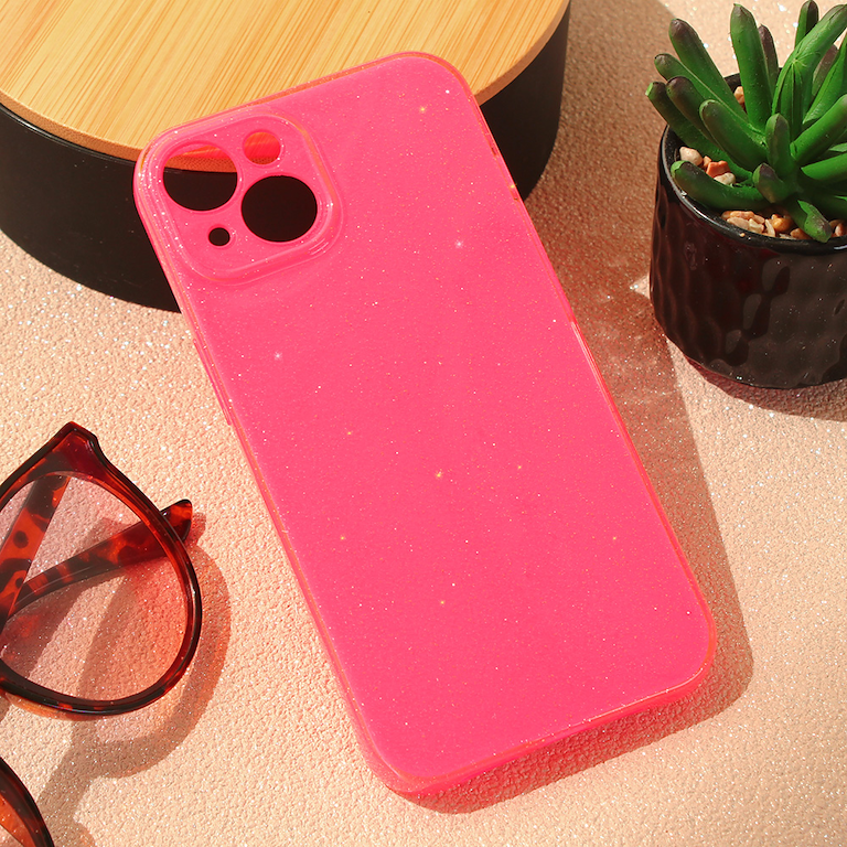 Maska(futrola) Sparkle Dust za iPhone 15 6.1 pink