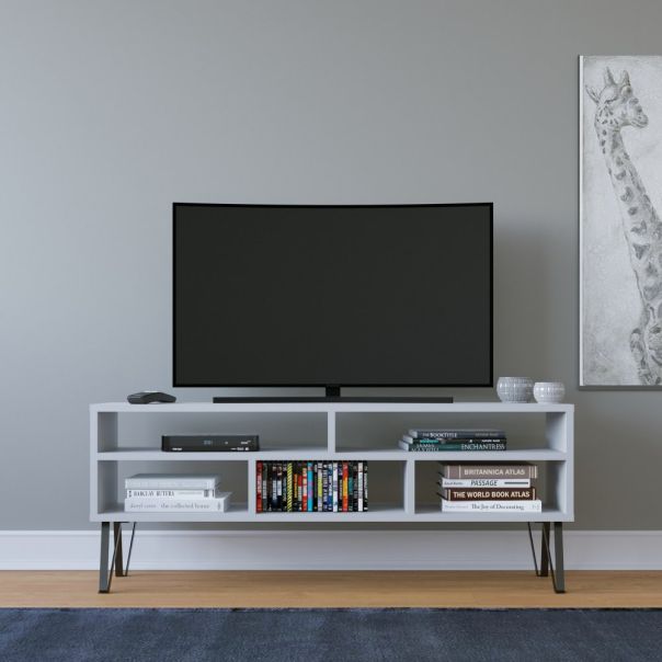 HANAH HOME TV polica Ebuda White